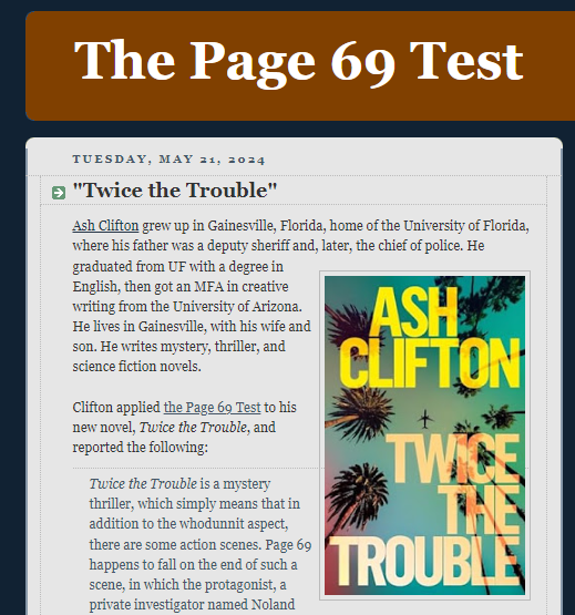 The Page 69 Test – Ash Clifton, Writer
