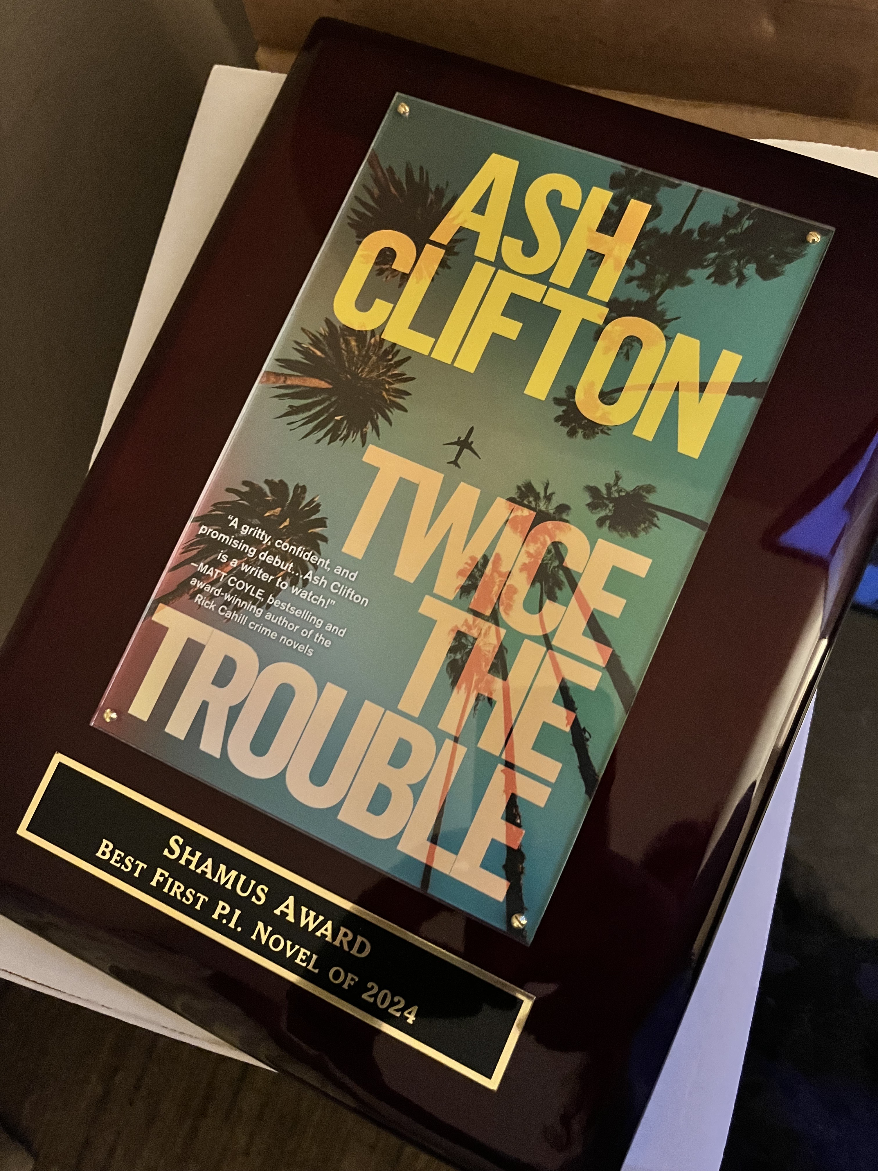 Shamus Award!!! – Ash Clifton, Writer